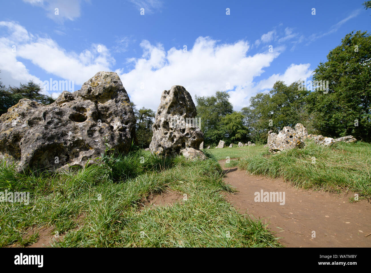 Rollright Stone Circle Stock Photo - Alamy