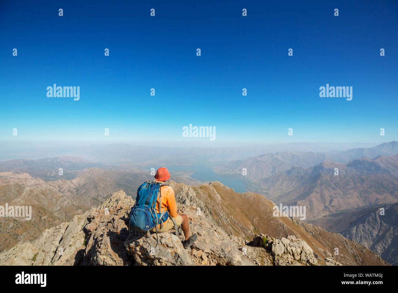 Hike in Chimgan mountains, Uzbekistan Stock Photo - Alamy