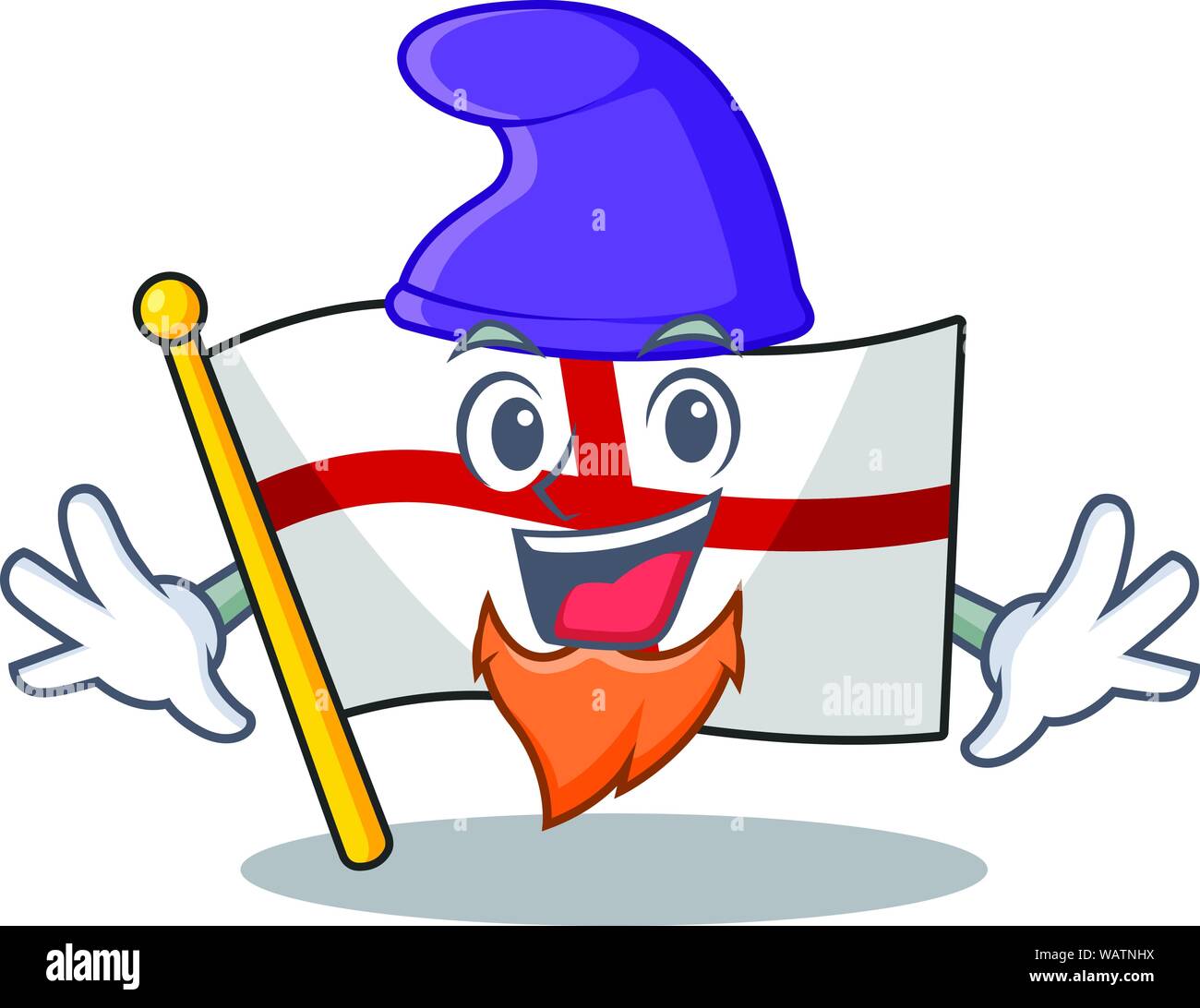 Elf flag england isolated in the mascot Stock Vector Image & Art - Alamy