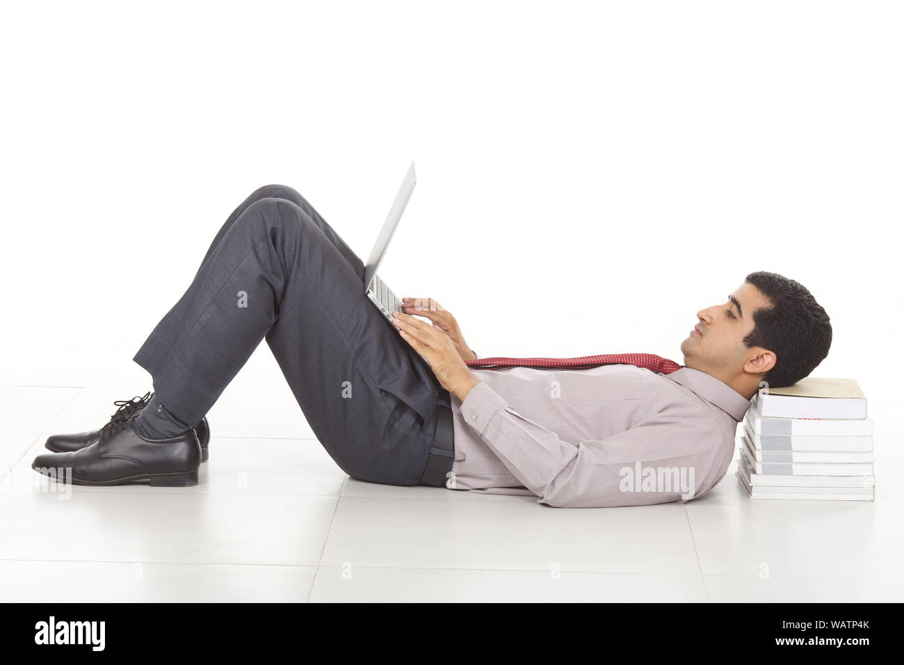 Employee looking down laptop hi-res stock photography and images - Alamy