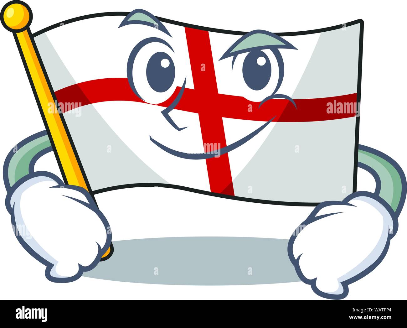 Smirking flag england with the cartoon shape Stock Vector Image & Art ...