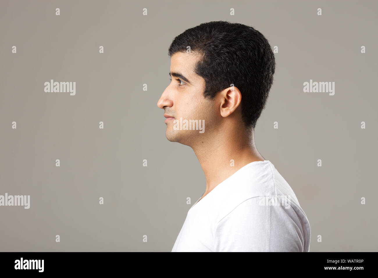 Side profile indian thoughtful man hi-res stock photography and images ...