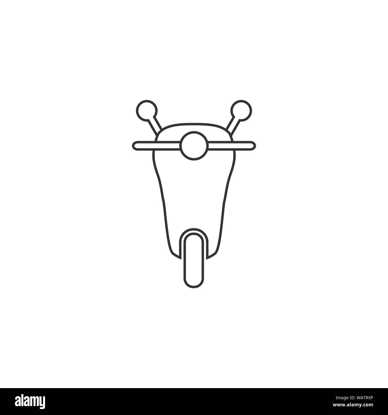 Motorcycle, transport icon Vector illustration, flat design Stock ...