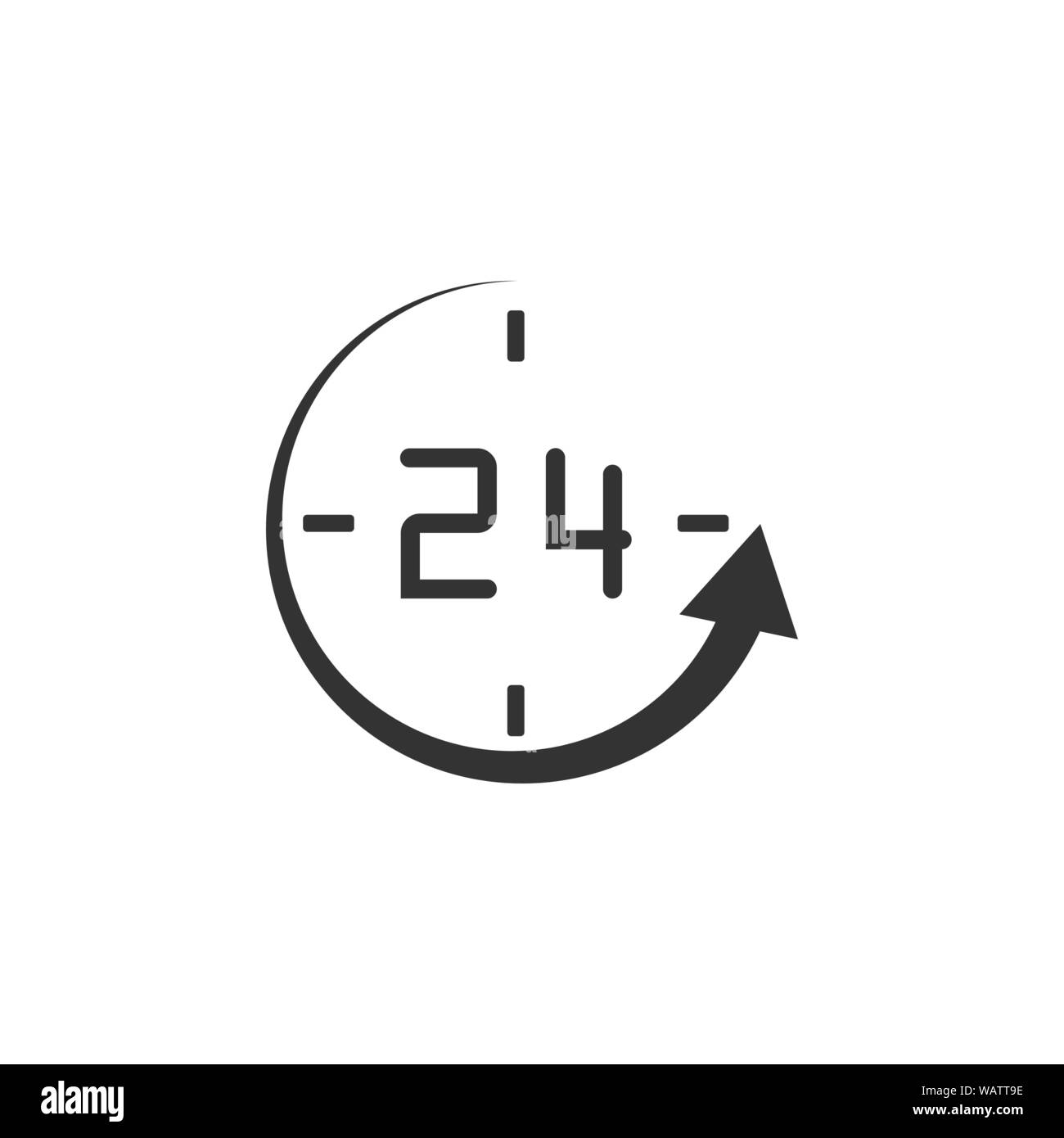 24 7 clock Stock Vector Images - Alamy