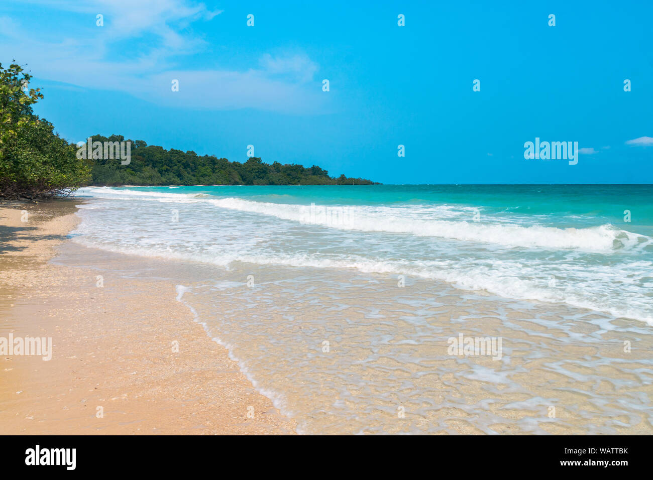 beautiful beach and tropical sea. Beautiful tropical island. Andaman ...