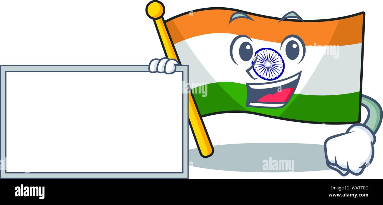 With board Indian flag kept in cartoon drawer Stock Vector Image & Art ...