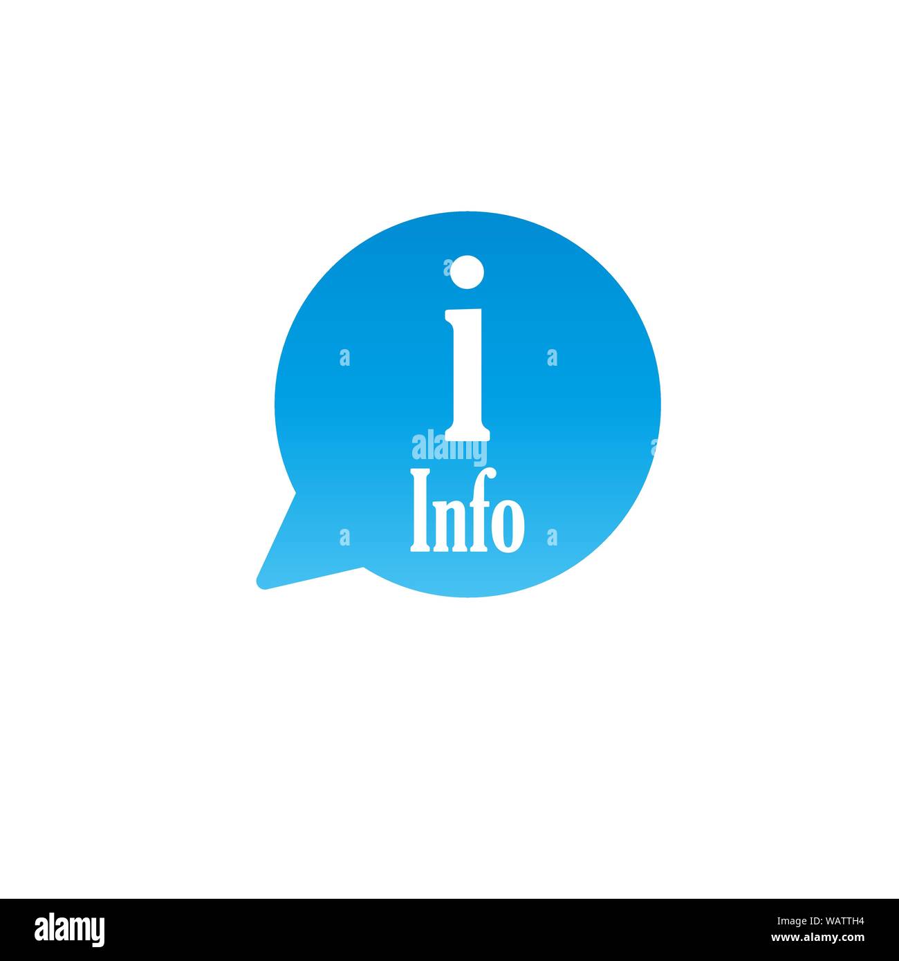 Information, info icon. Vector illustration, flat design Stock Vector ...