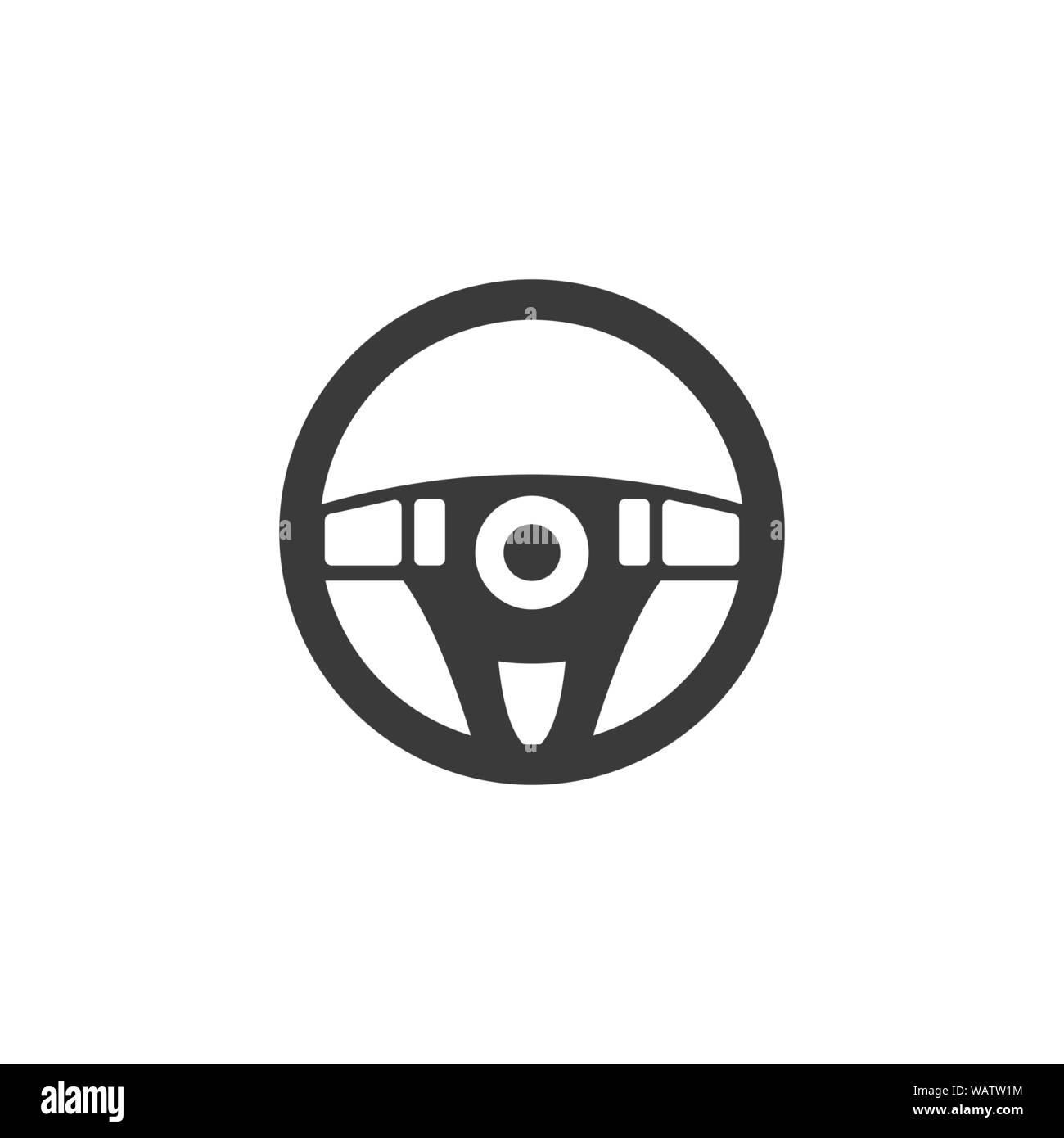 Car steering wheel vector logo hi-res stock photography and images - Alamy