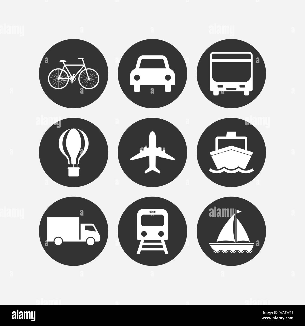 Illustration icon pictogram taxi Black and White Stock Photos & Images ...