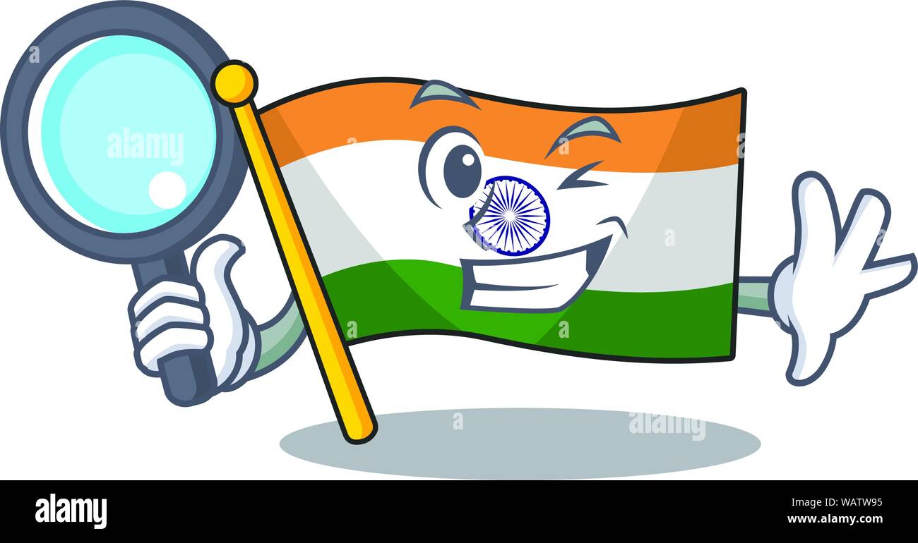 Detective flag indian with the mascot shape Stock Vector Image & Art ...