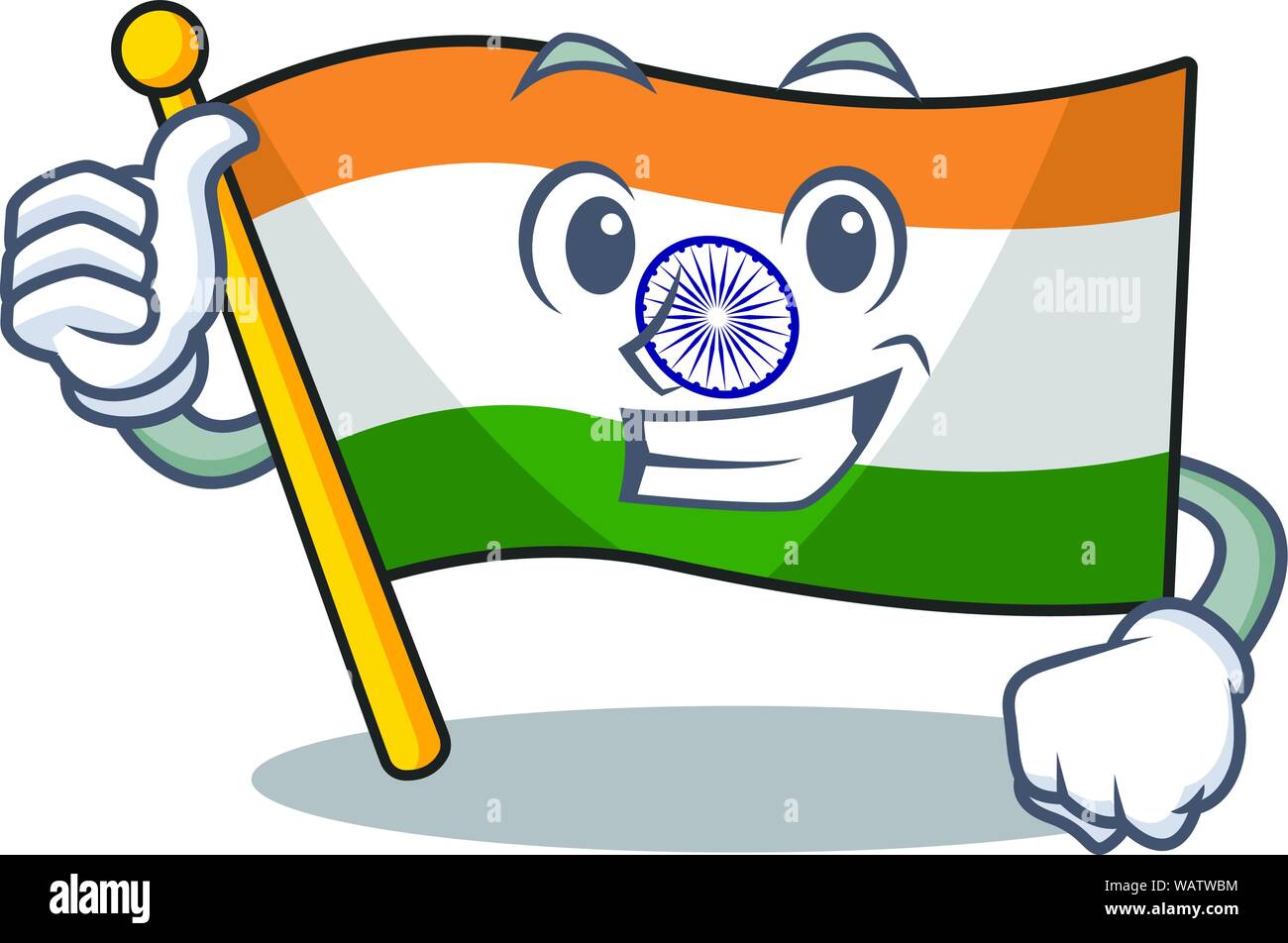 Indian thumbs up Stock Vector Images - Alamy