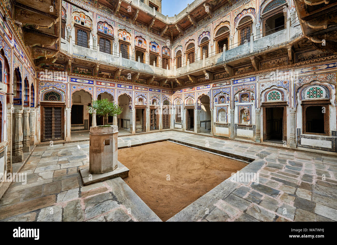Morarka Haveli, Nawalgarh, Shekhawati Region, Rajasthan, India Stock ...