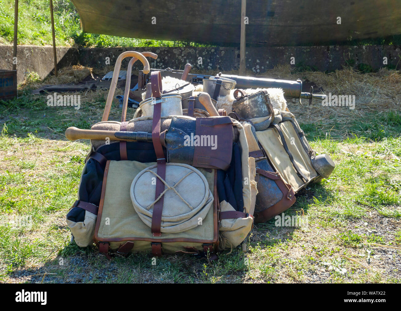 a world war one french military equipment Stock Photo - Alamy