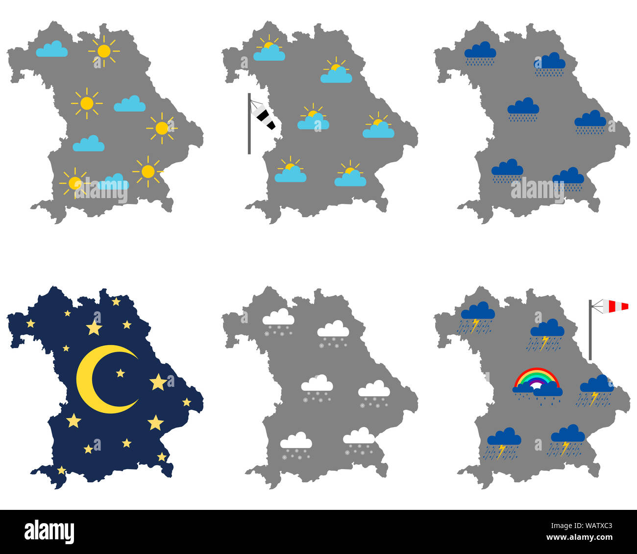 Bavaria sky Cut Out Stock Images & Pictures - Alamy