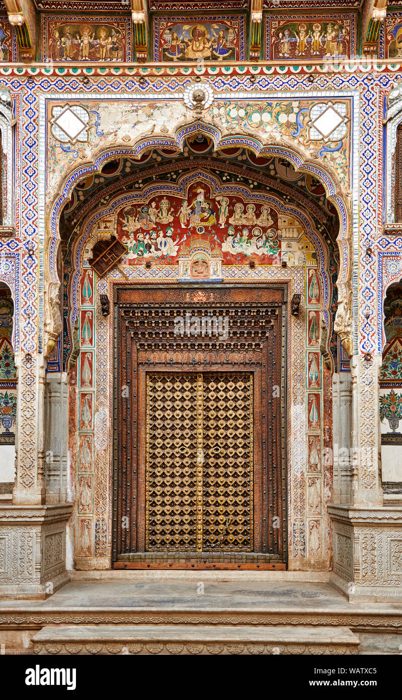 Morarka Haveli, Nawalgarh, Shekhawati Region, Rajasthan, India Stock ...