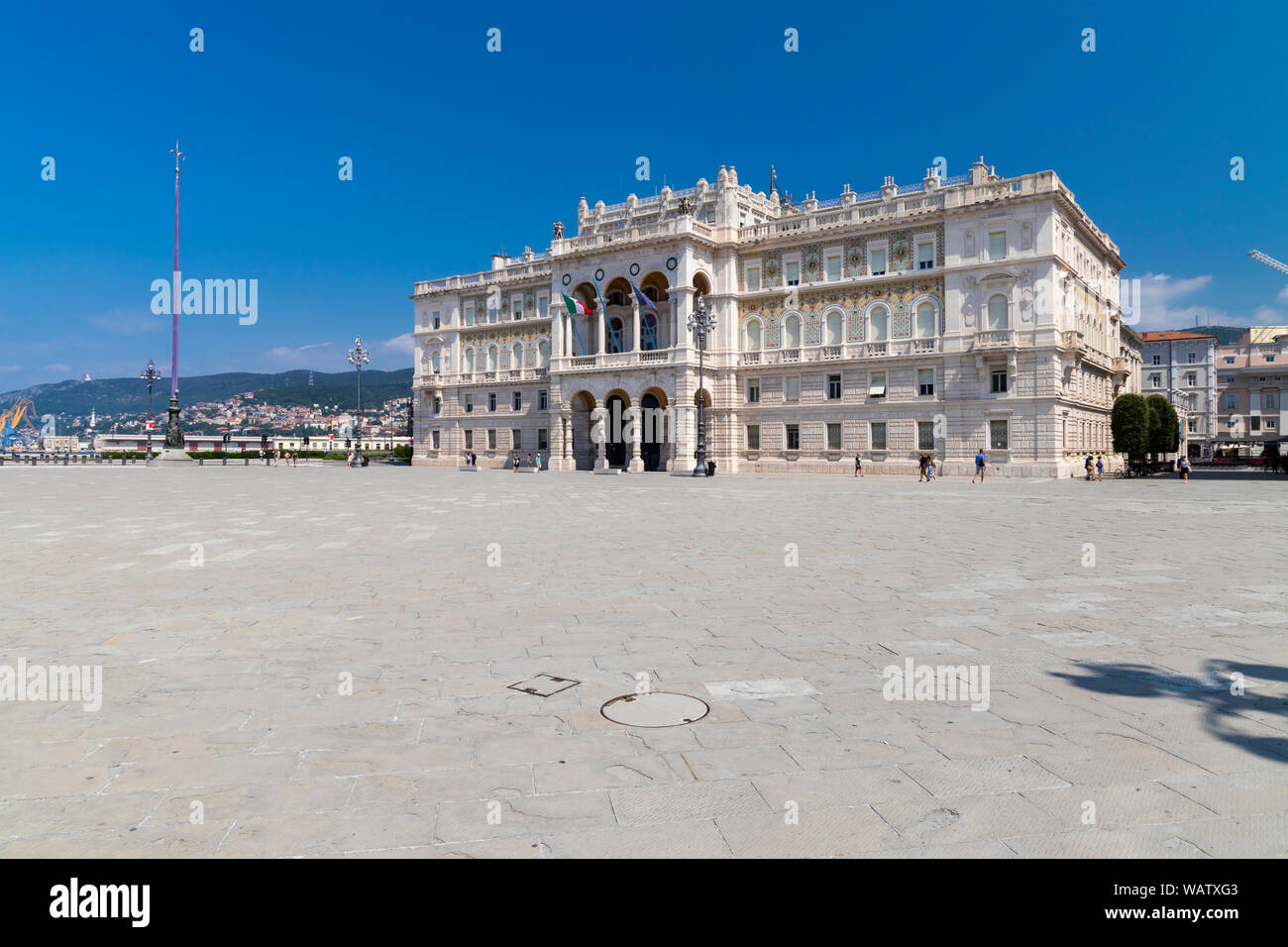 Historic centre in Terst, Italy Stock Photo - Alamy