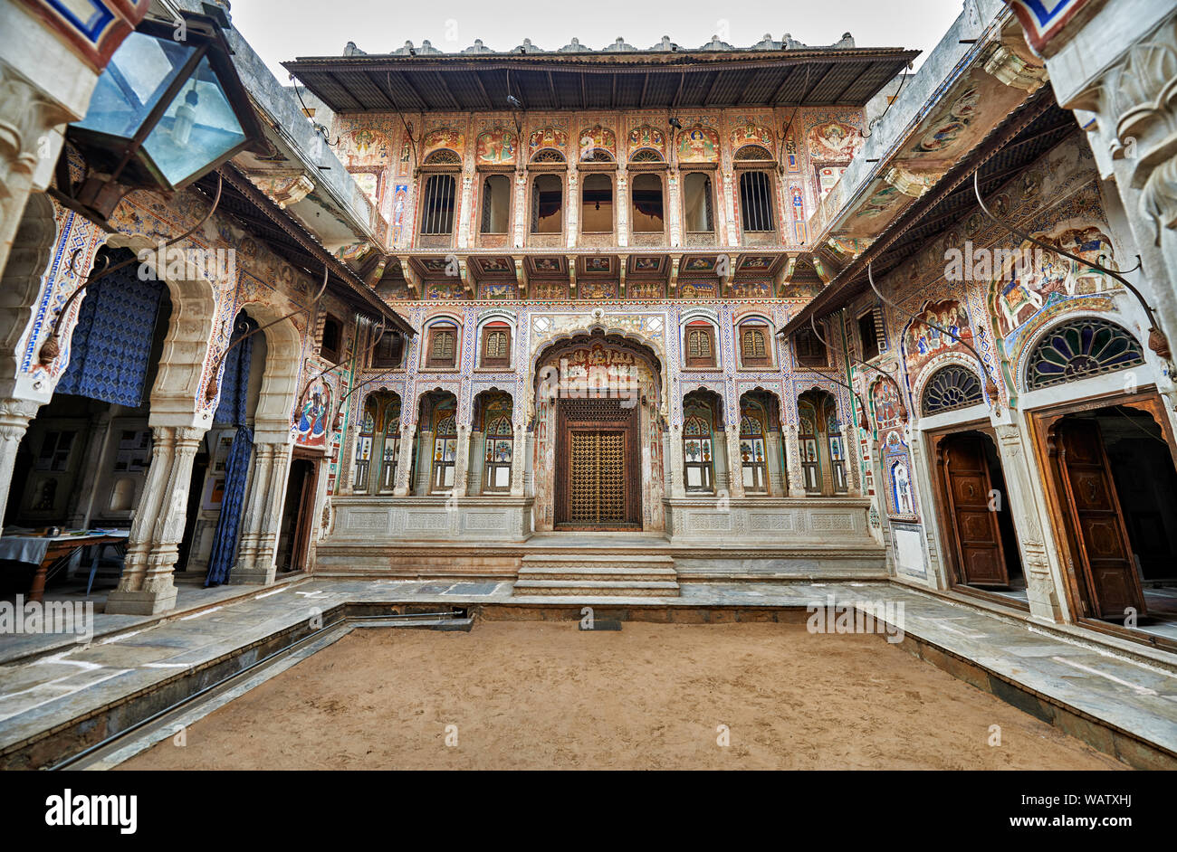 Morarka Haveli, Nawalgarh, Shekhawati Region, Rajasthan, India Stock ...
