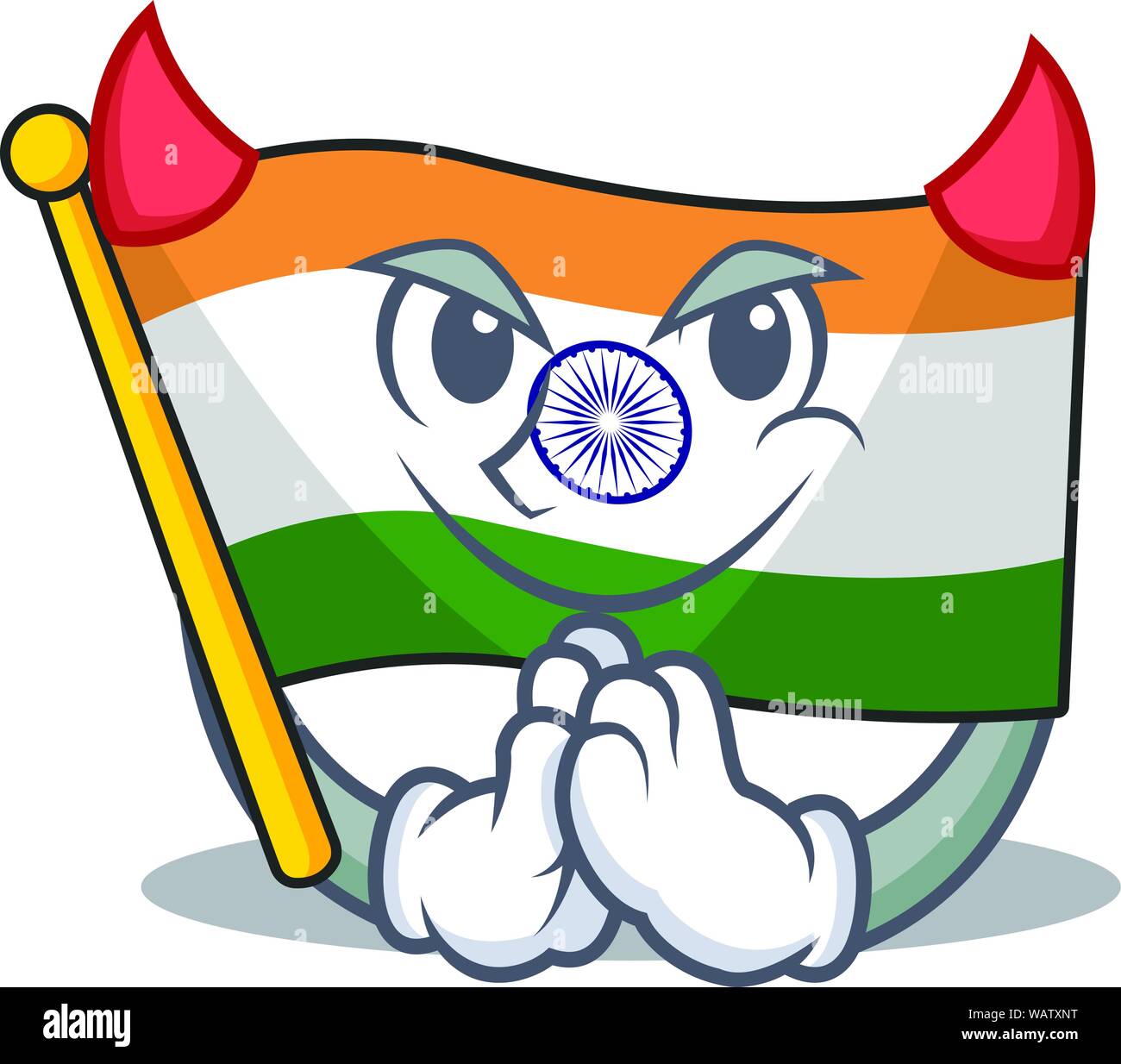 Devil flag indian isolated in the character Stock Vector Image & Art ...