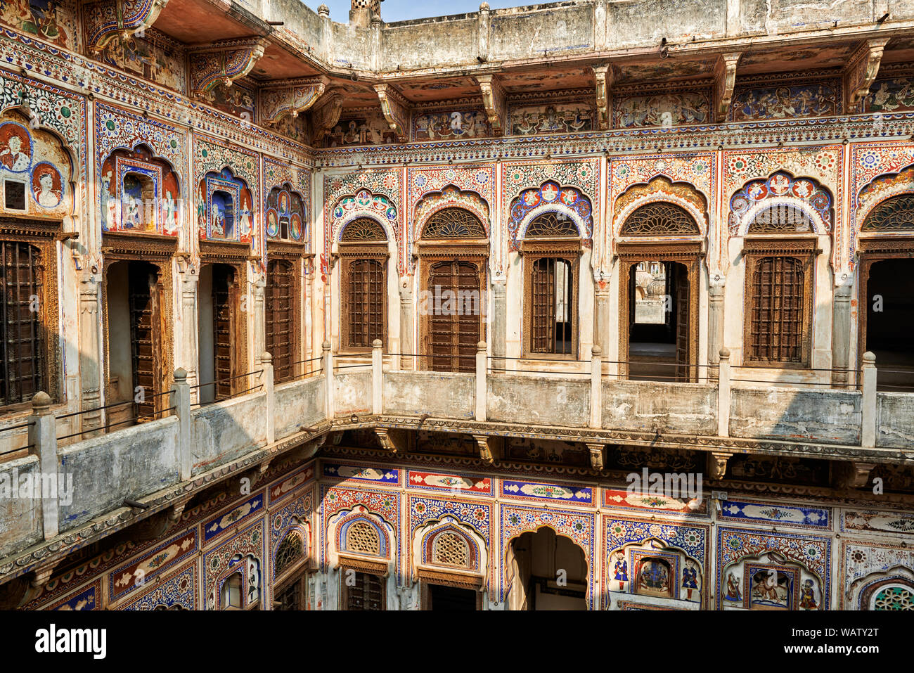 Morarka Haveli, Nawalgarh, Shekhawati Region, Rajasthan, India Stock ...