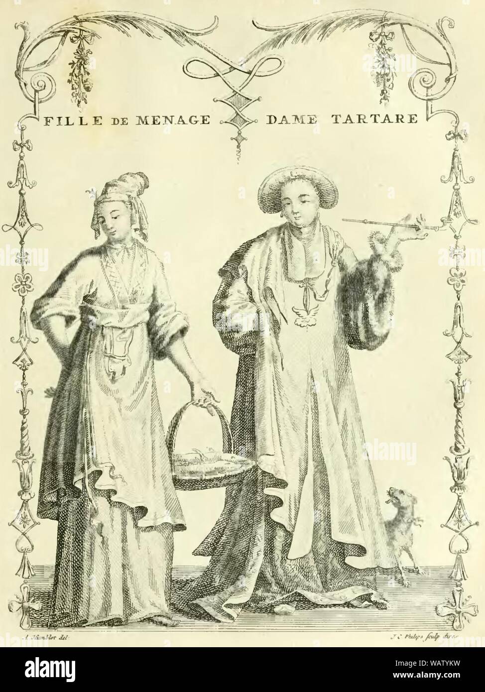 Du Halde - Description de la Chine - Vol 2 feuille 123 Stock Photo - Alamy