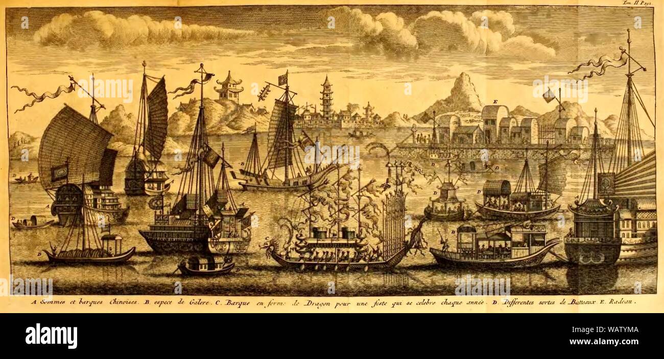 Du Halde - Description de la Chine - Vol 2 feuille 243 Stock Photo - Alamy