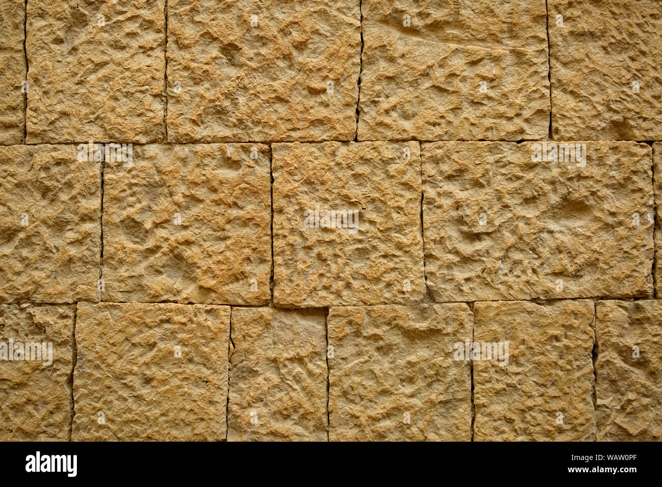 Photo of orange square bricks wall, texture Stock Photo - Alamy
