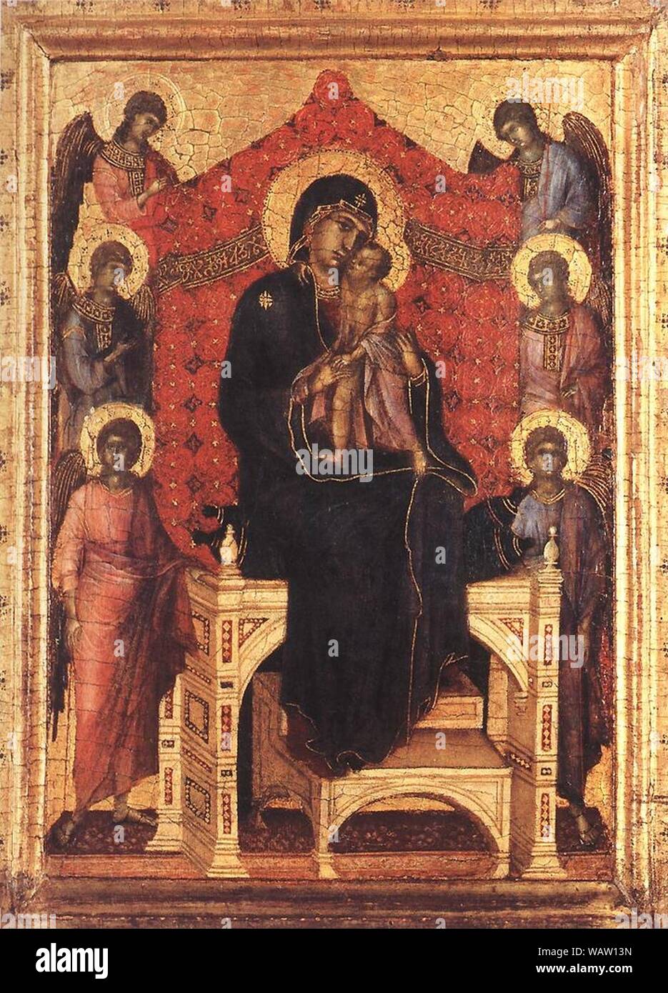 Duccio di Buoninsegna - Maestà Stock Photo - Alamy