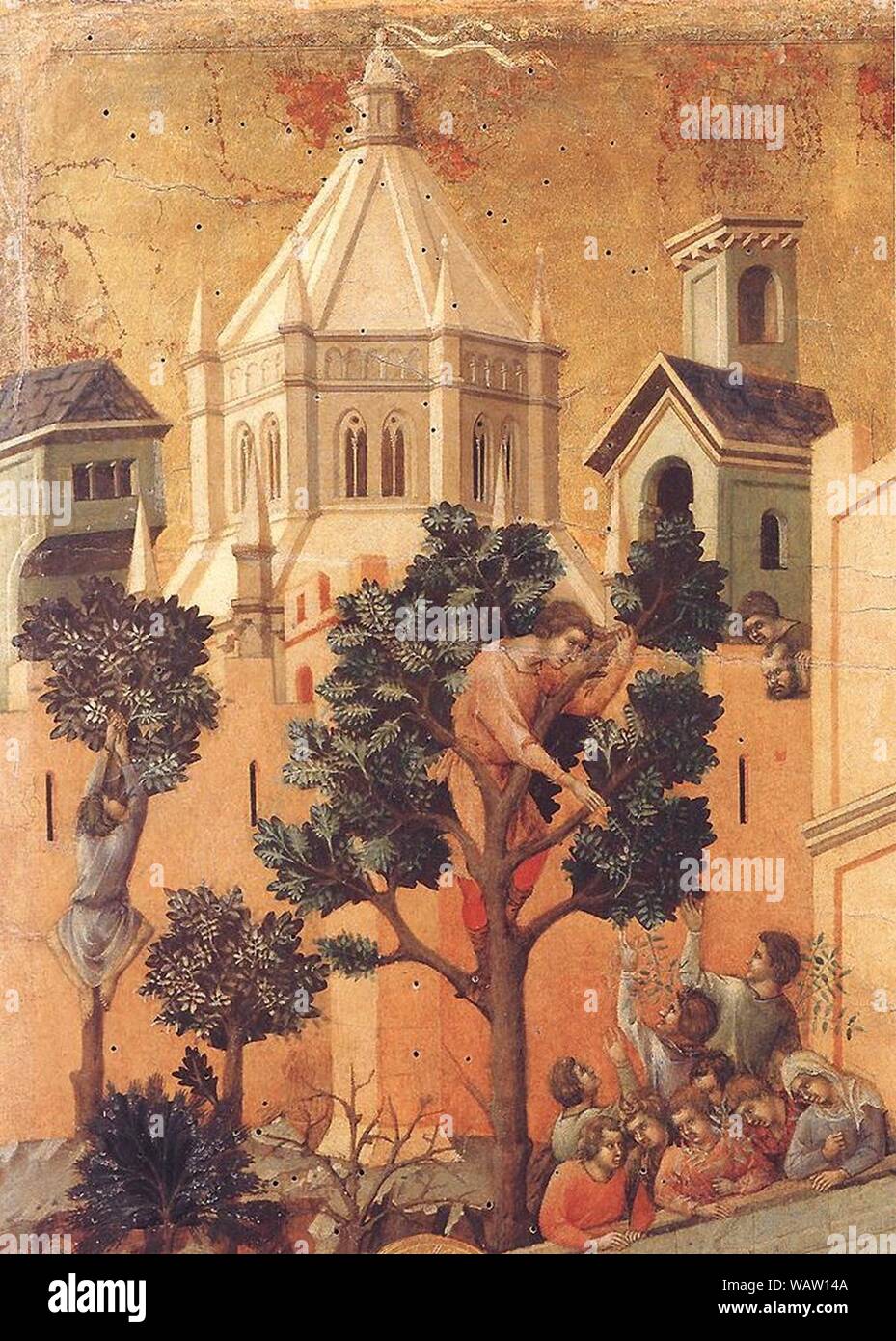 Duccio di Buoninsegna - Entry into Jerusalem (detail Stock Photo - Alamy