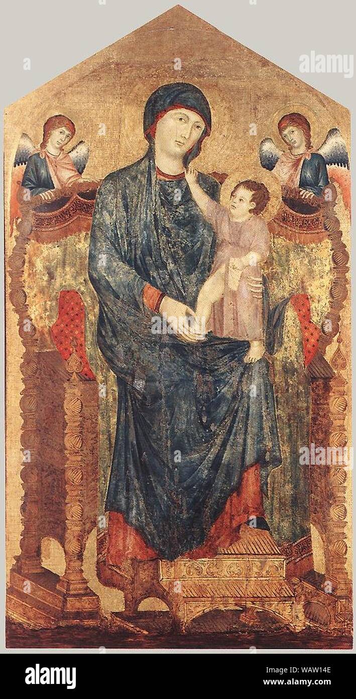 Duccio di Buoninsegna - Maestà Stock Photo - Alamy
