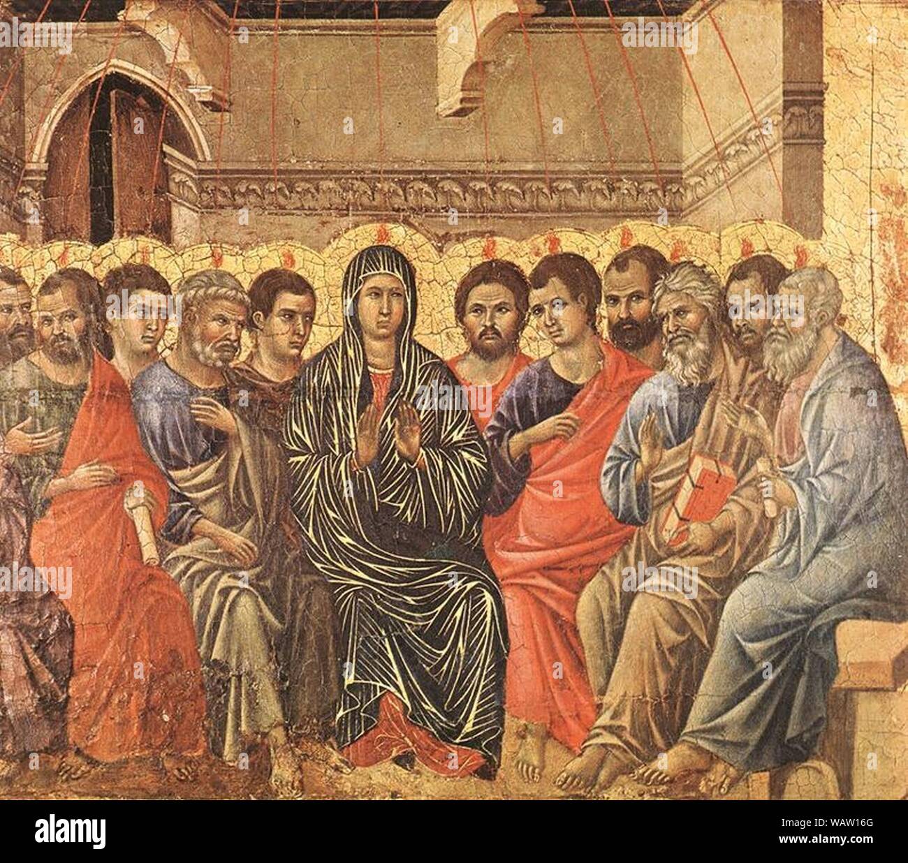 Duccio di Buoninsegna - Pentecost Stock Photo - Alamy