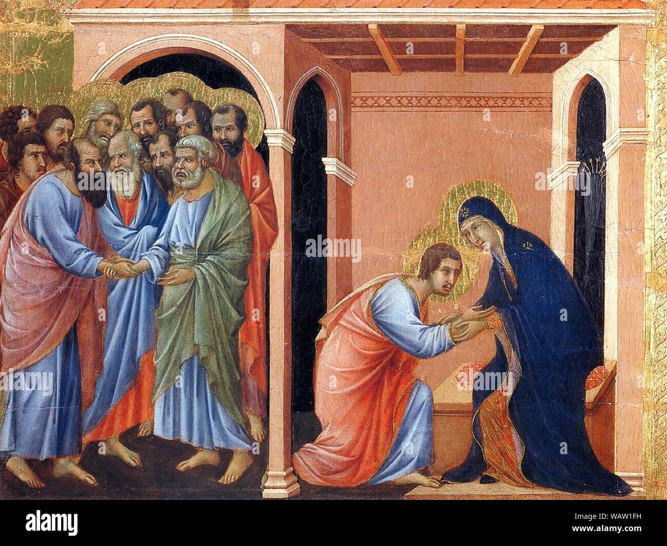 Duccio Maesta detail1 Stock Photo - Alamy