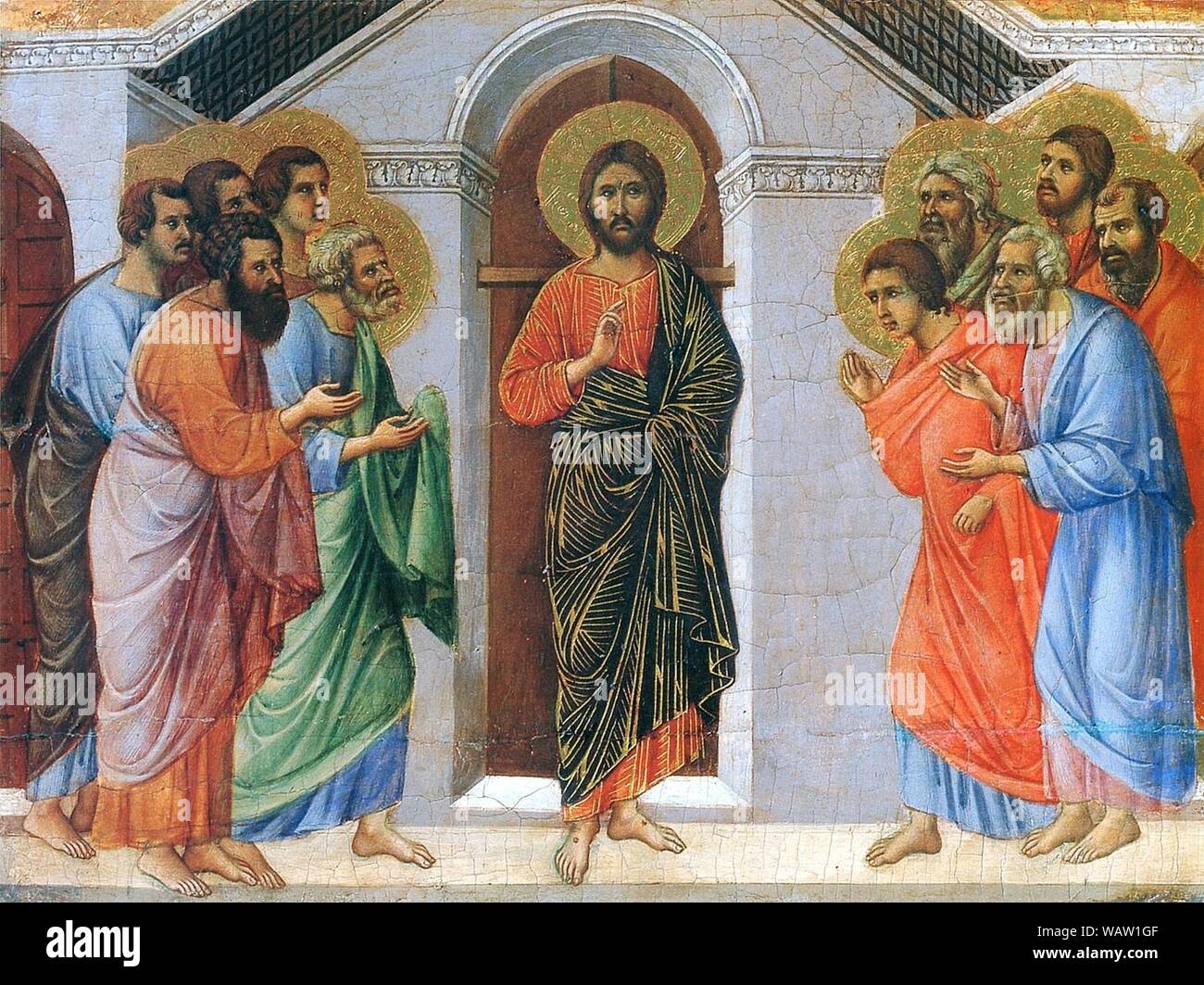 Duccio Maesta detail2 Stock Photo - Alamy