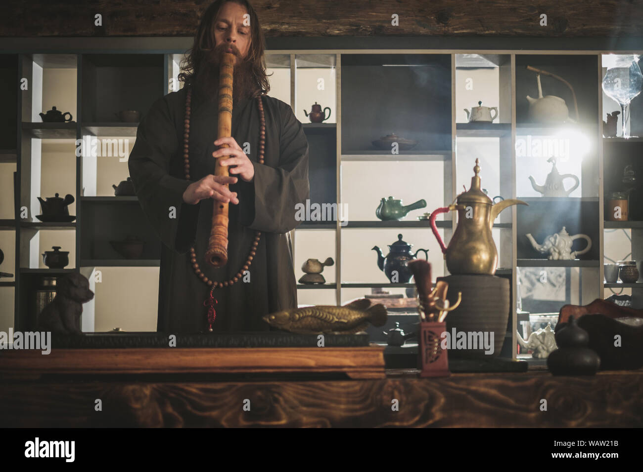 Tea ceremony is perfomed by tea master Stock Photo - Alamy