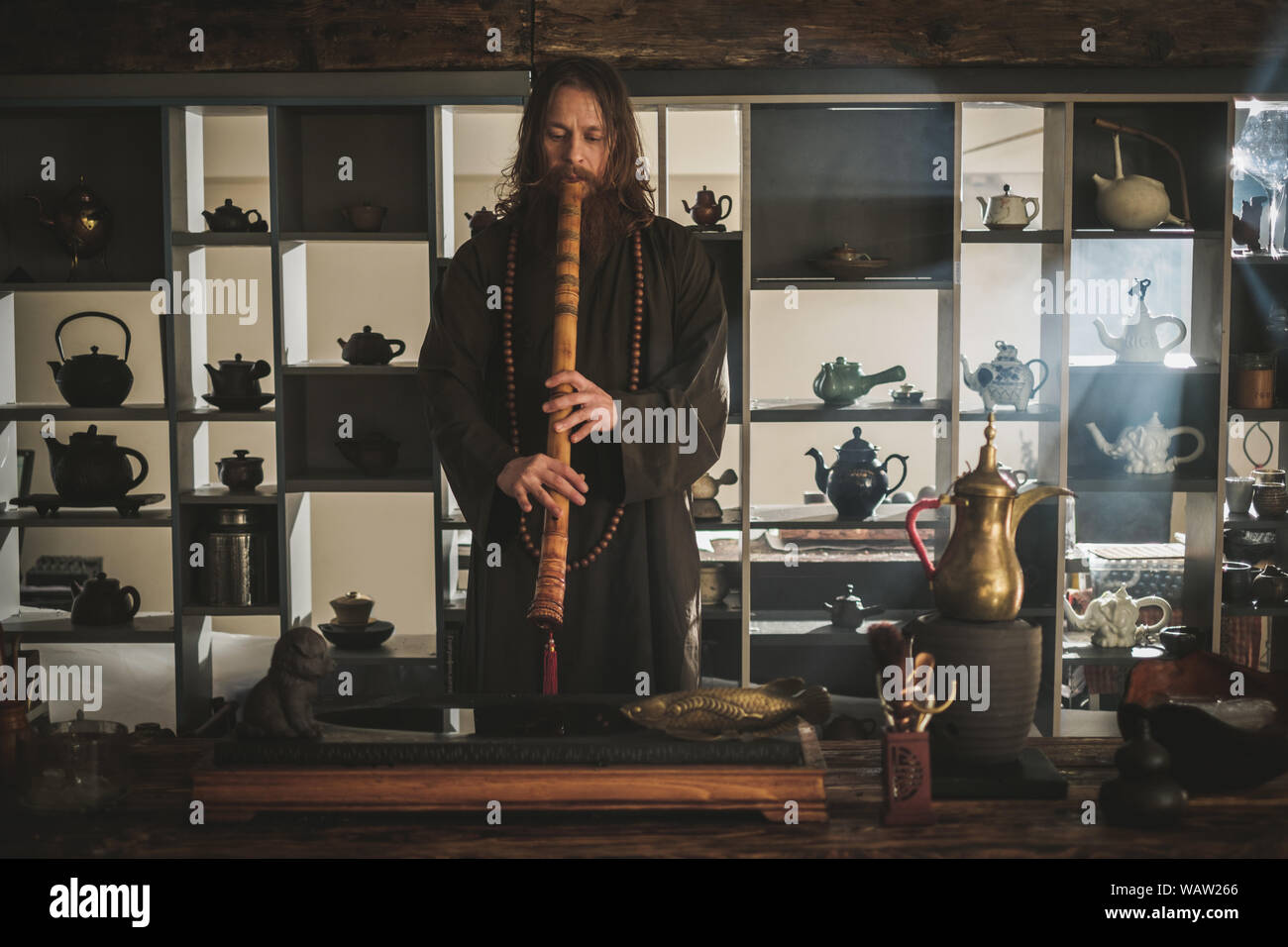 Tea ceremony is perfomed by tea master Stock Photo - Alamy