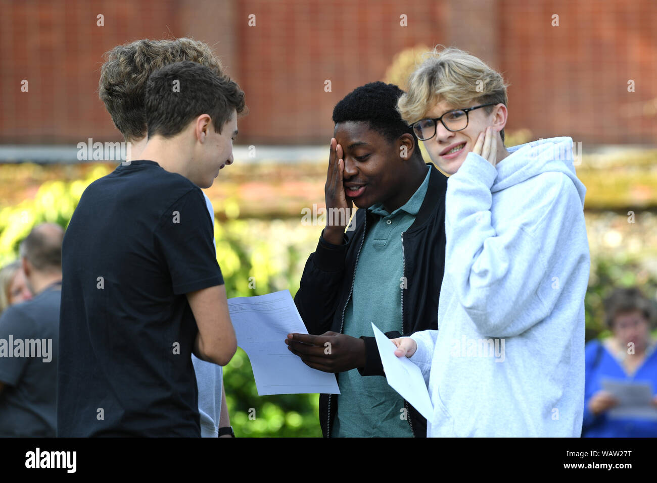 Laurence Herring (right) and Gerald Ikazoboh (centre right) with their ...