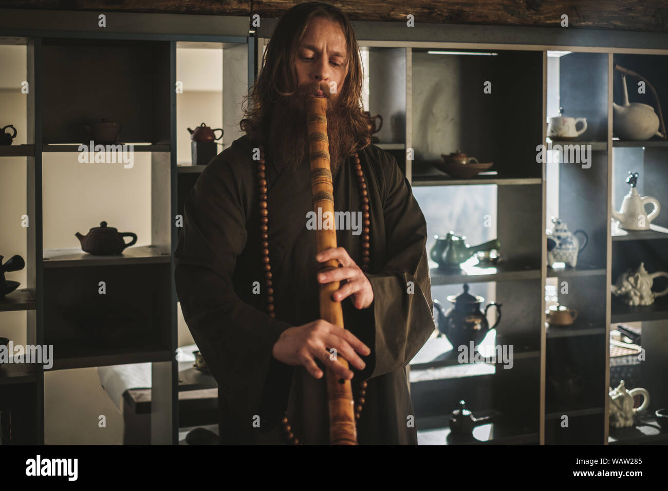 Tea ceremony is perfomed by tea master Stock Photo - Alamy