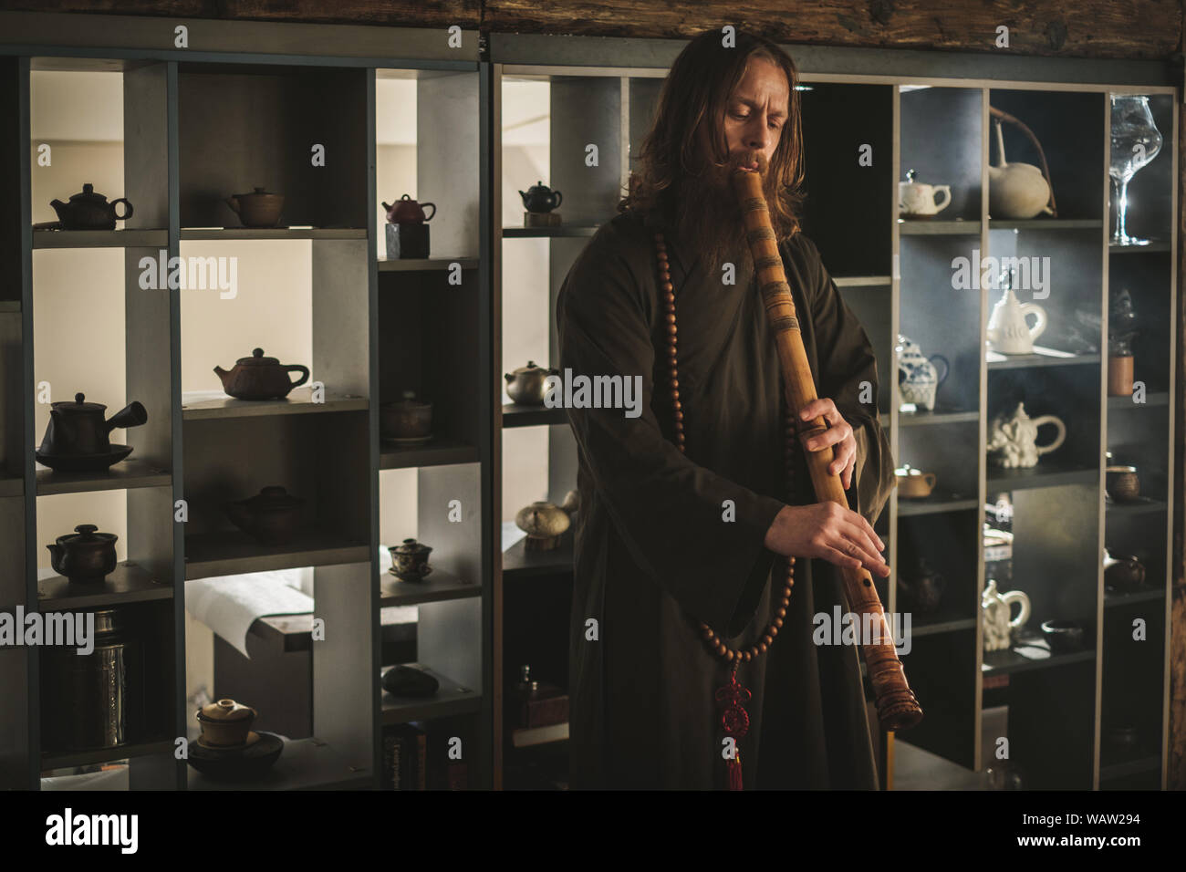 Tea ceremony is perfomed by tea master Stock Photo - Alamy