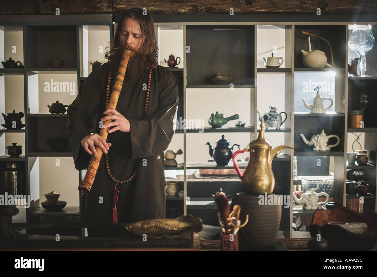 Tea ceremony is perfomed by tea master Stock Photo - Alamy
