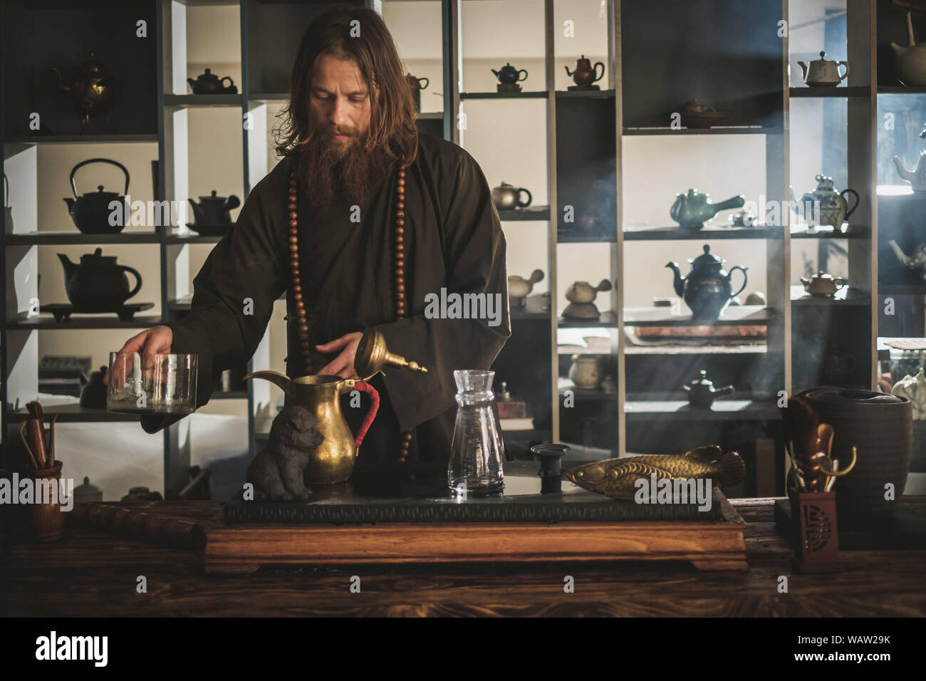 Tea ceremony is perfomed by tea master Stock Photo - Alamy