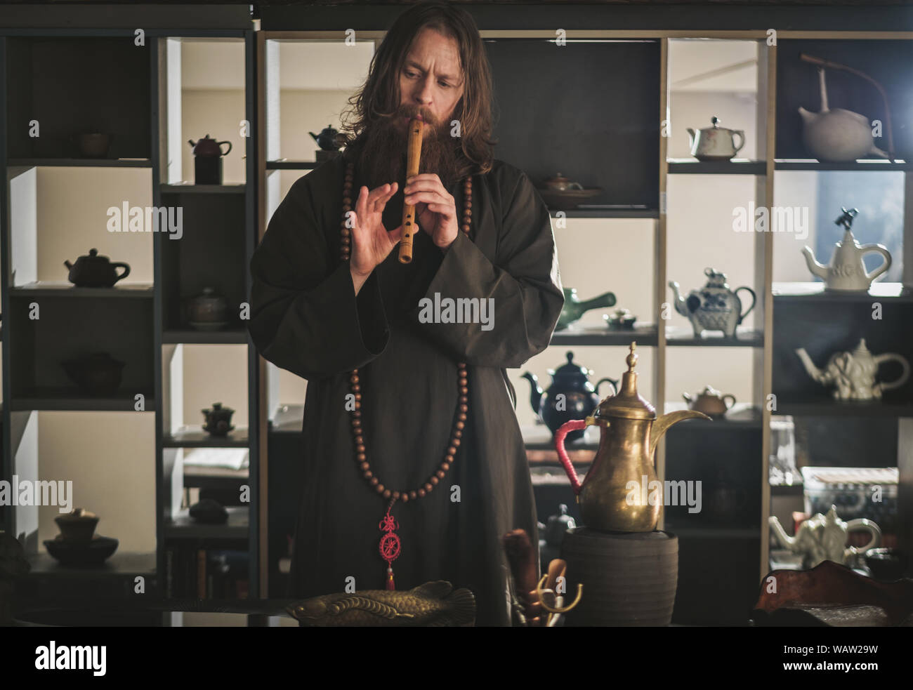 Tea ceremony is perfomed by tea master Stock Photo - Alamy