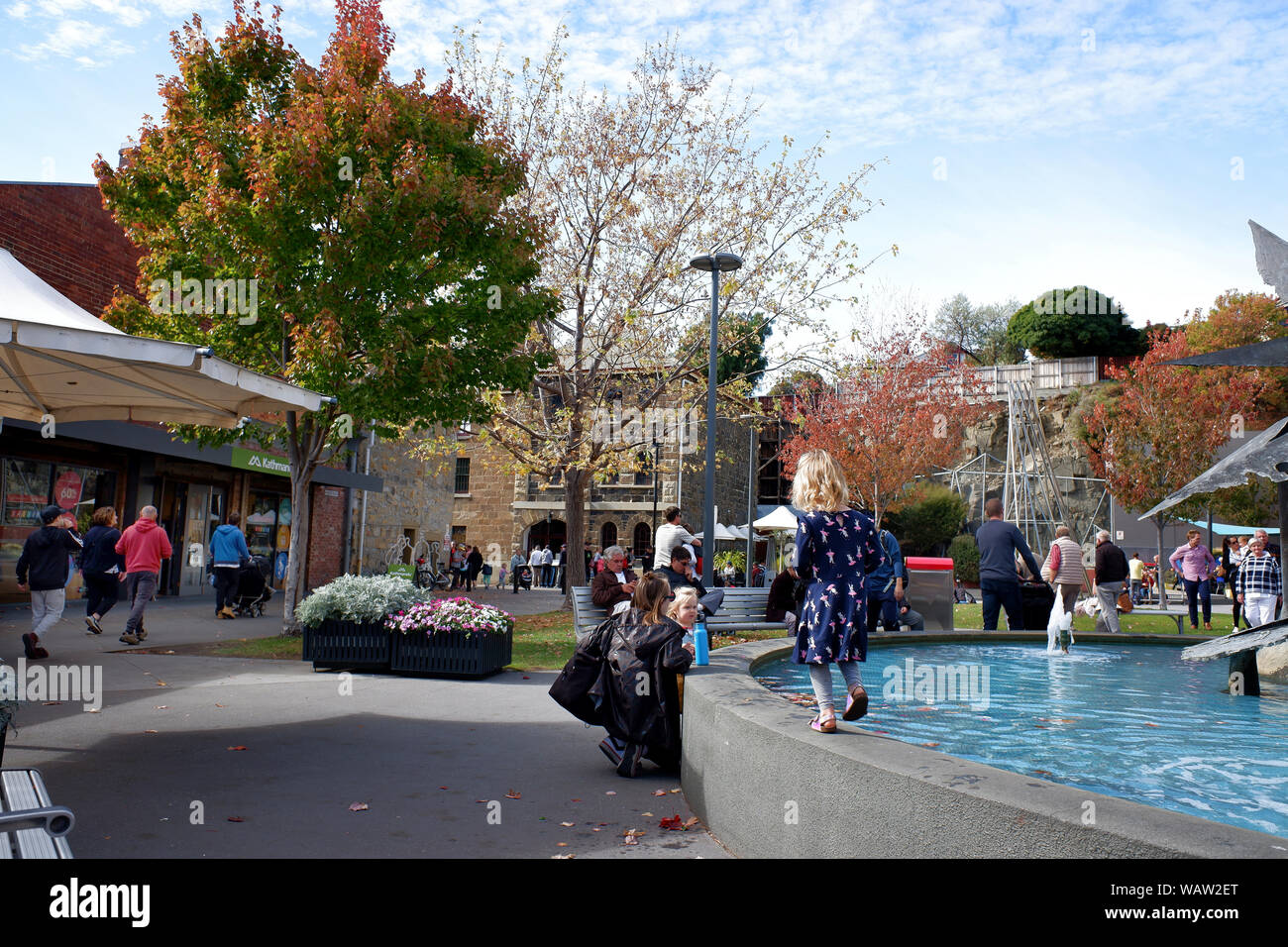 Children Playing In Water Feature High Resolution Stock Photography and ...