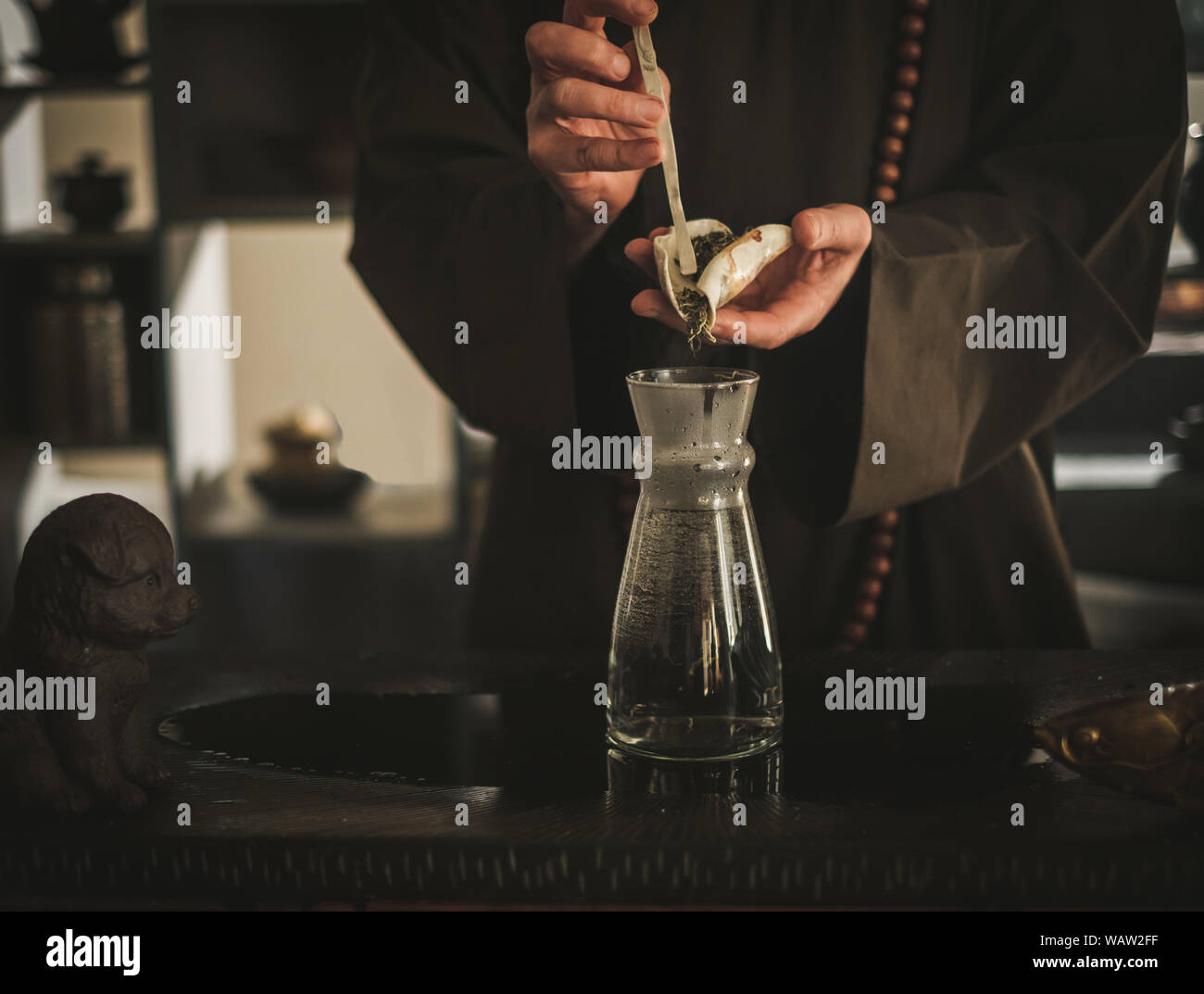 Tea ceremony is perfomed by tea master Stock Photo - Alamy