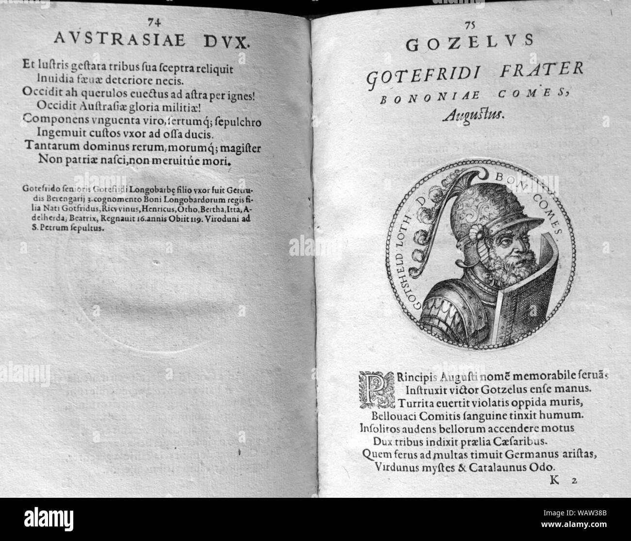 Ducs et rois d'Austrasie Flavigny 83693 Stock Photo - Alamy