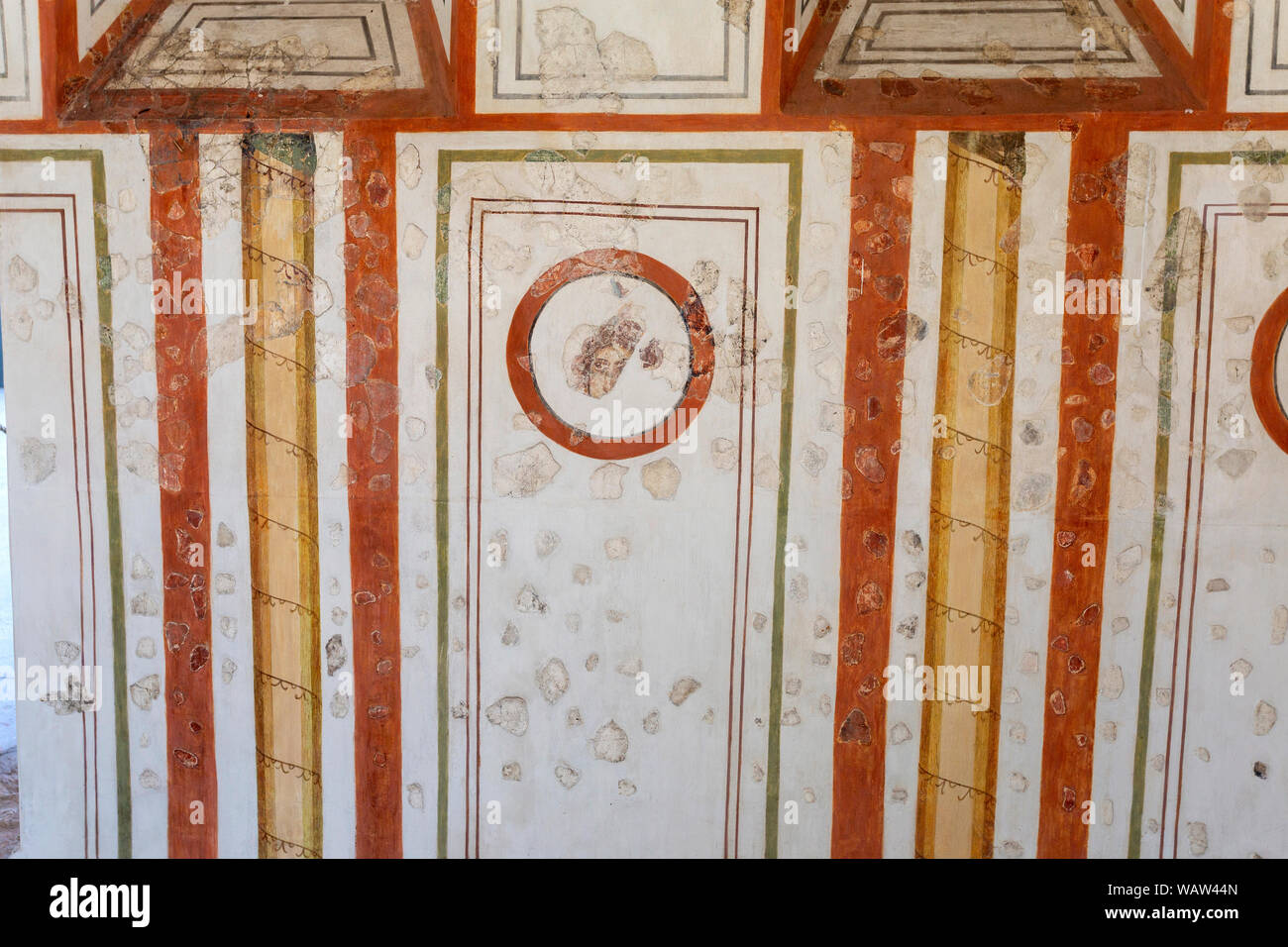 Old roman murals of Gorsium-Herculia, village of the Roman Empire in ...