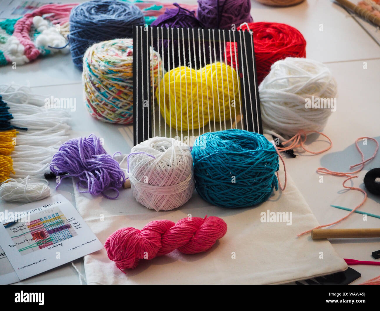 Hand Craft Weaving Workshop Stock Photo - Alamy