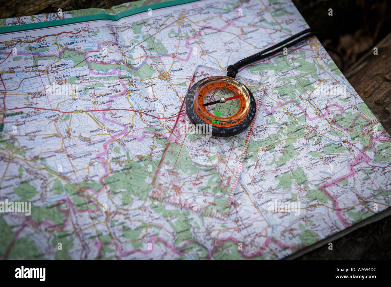 Map of the forest hi-res stock photography and images - Alamy