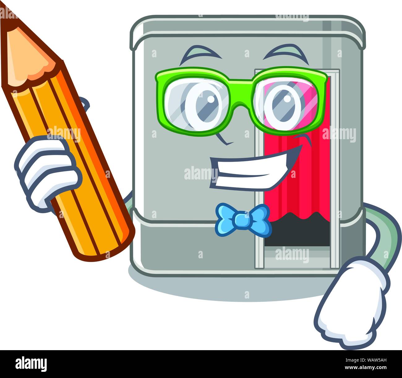 Student cartoon photo booth in living room Stock Vector Image & Art - Alamy