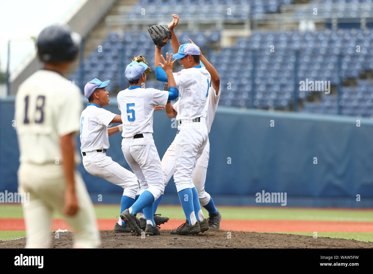 Niigata, Japan. 22nd Aug, 2016. Yasunobu Okugawa (Unoke) Baseball ...
