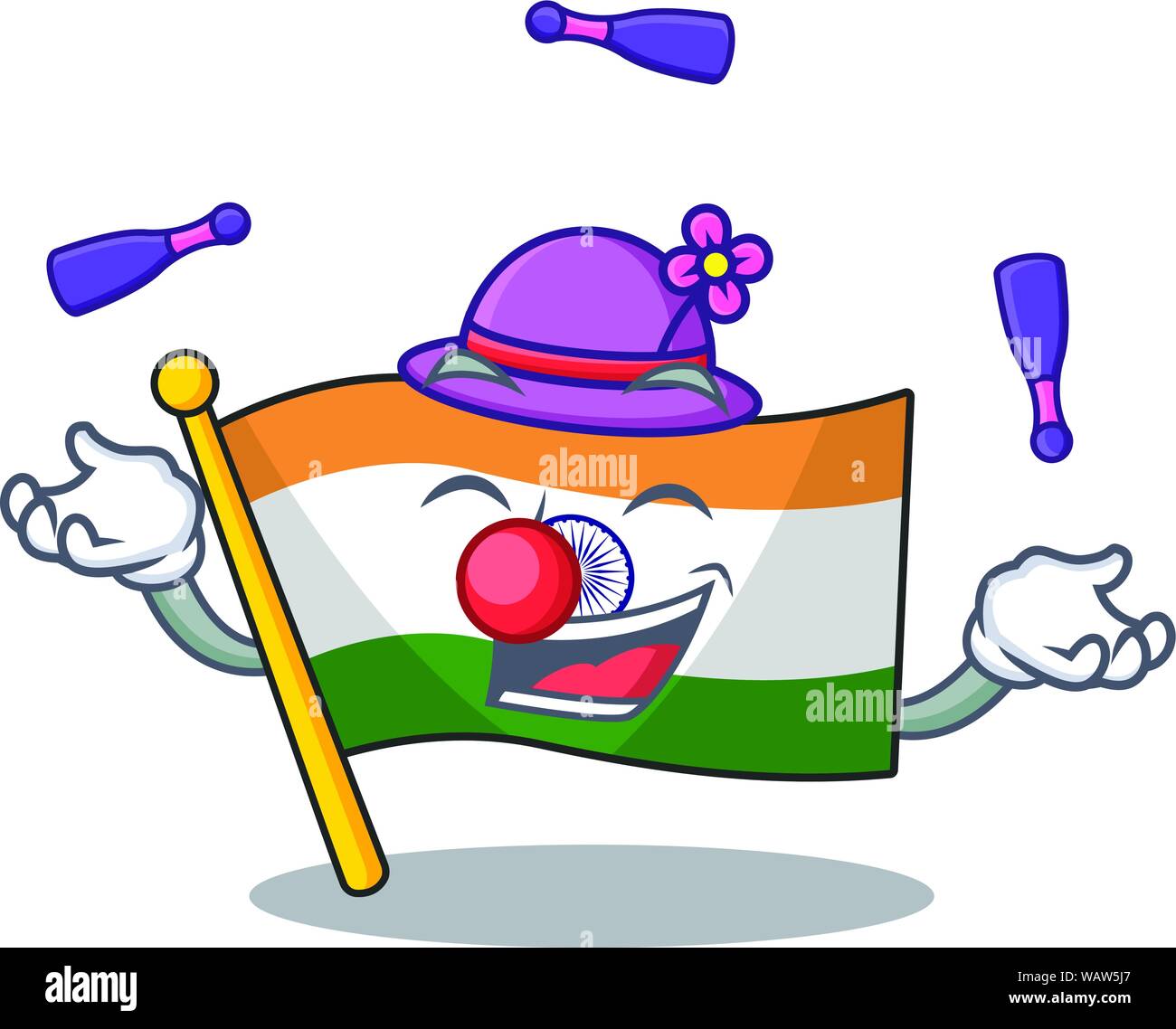 Juggling indian flag kept in cartoon cupboard Stock Vector Image & Art ...