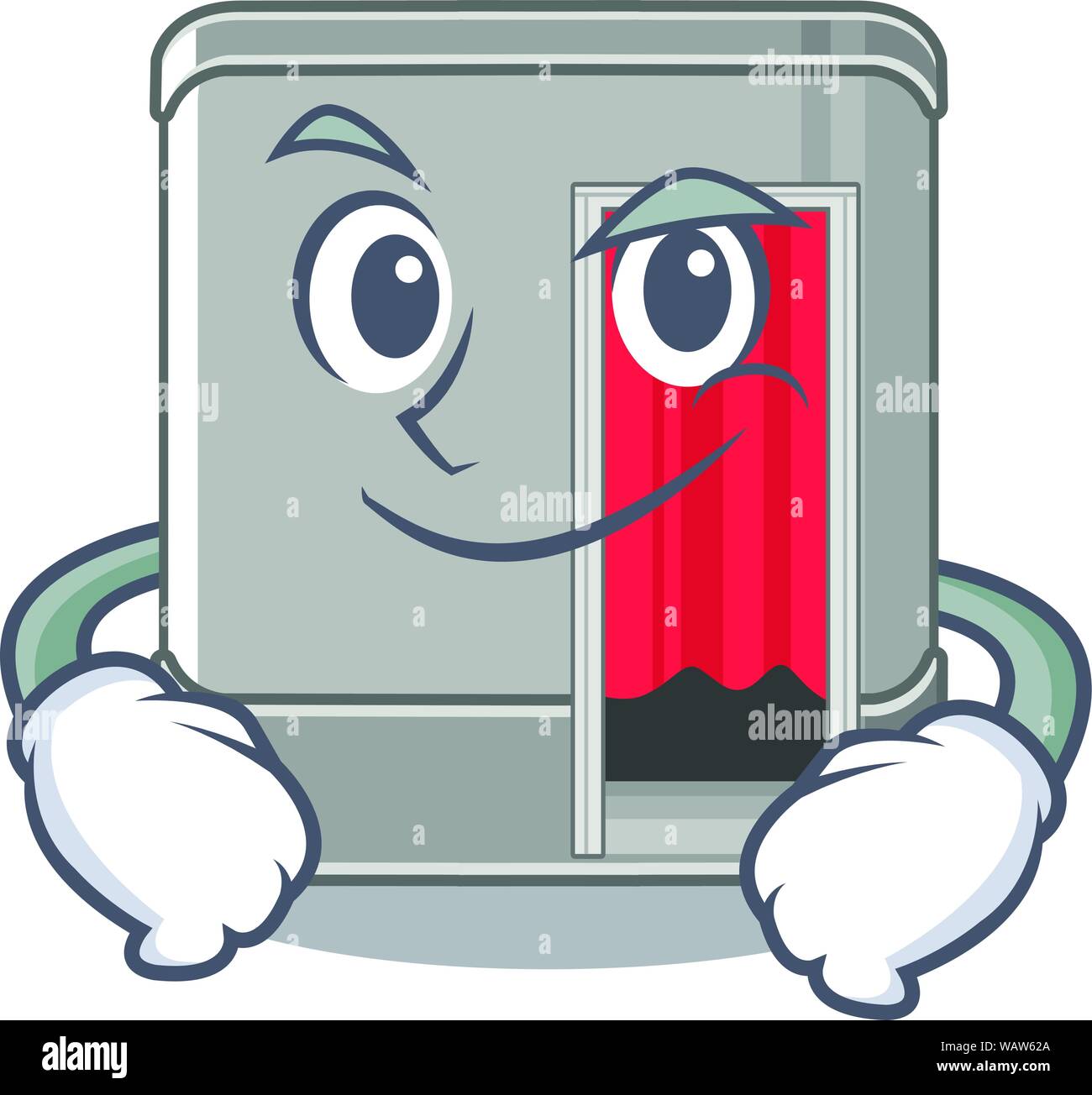 Smirking cartoon photo booth in living room Stock Vector Image & Art ...